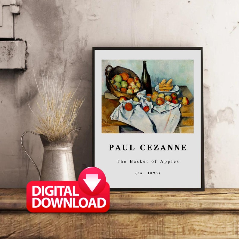 Paul Cezanne Still Life Fruit, Paul Cezanne Art Print, the Basket of ...