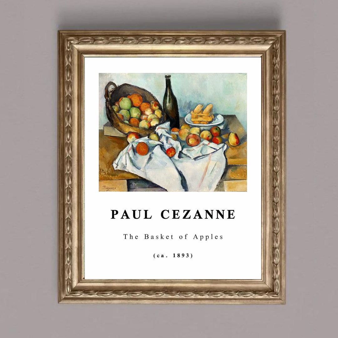 Paul Cezanne Still Life Fruit, Paul Cezanne Art Print, the Basket of ...