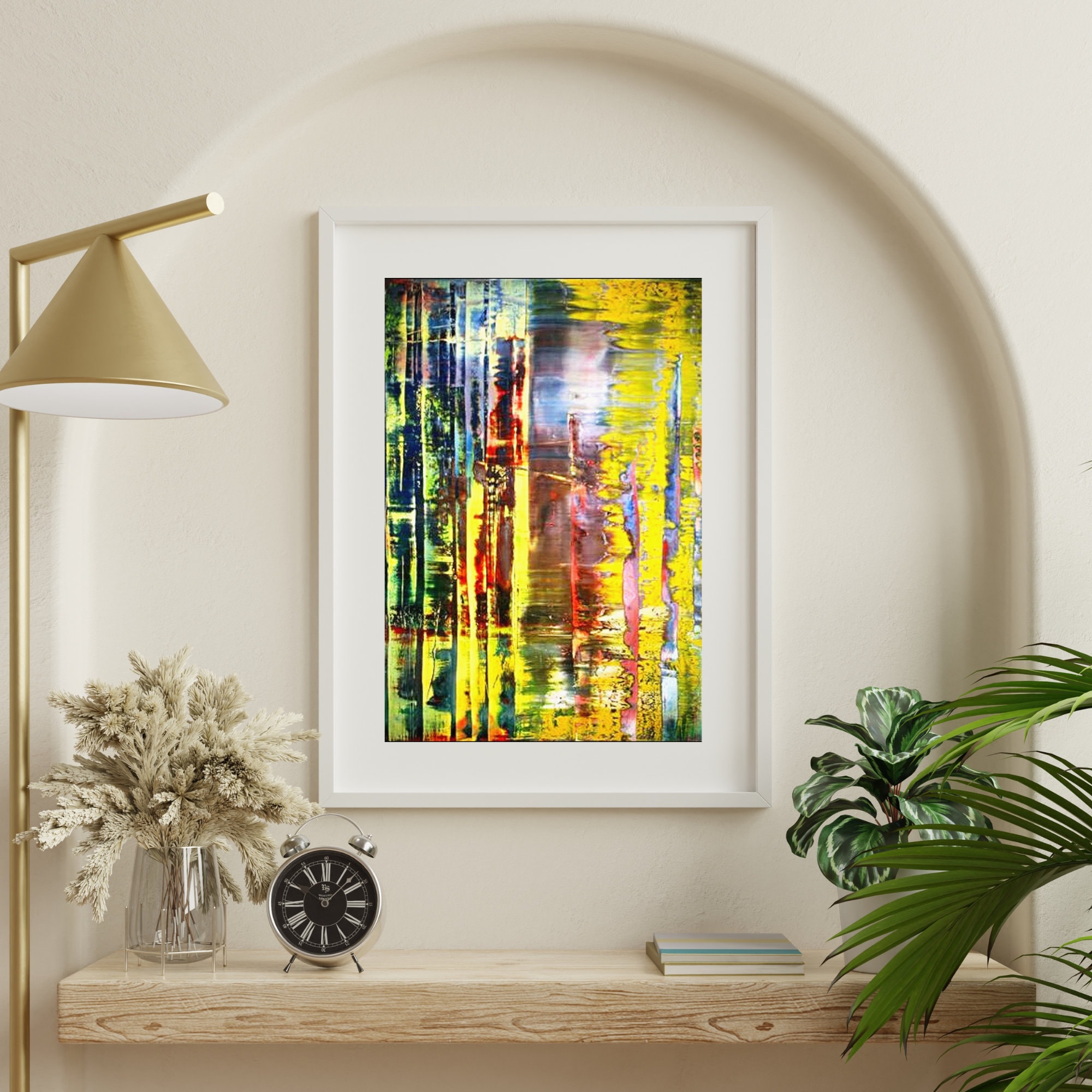Gerhard Richter Exhibition Poster, 1992 Abstract Painting 780-1, Gerhard Richter Art Print ...
