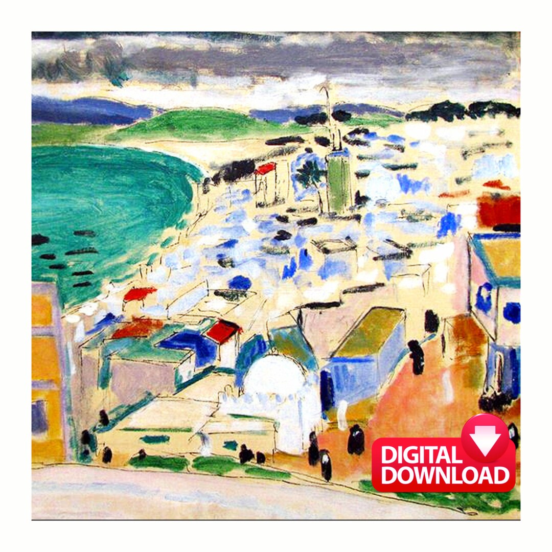Henri Matisse Print Printable, the Bay of Tangier 1912, Moroccan Wall ...