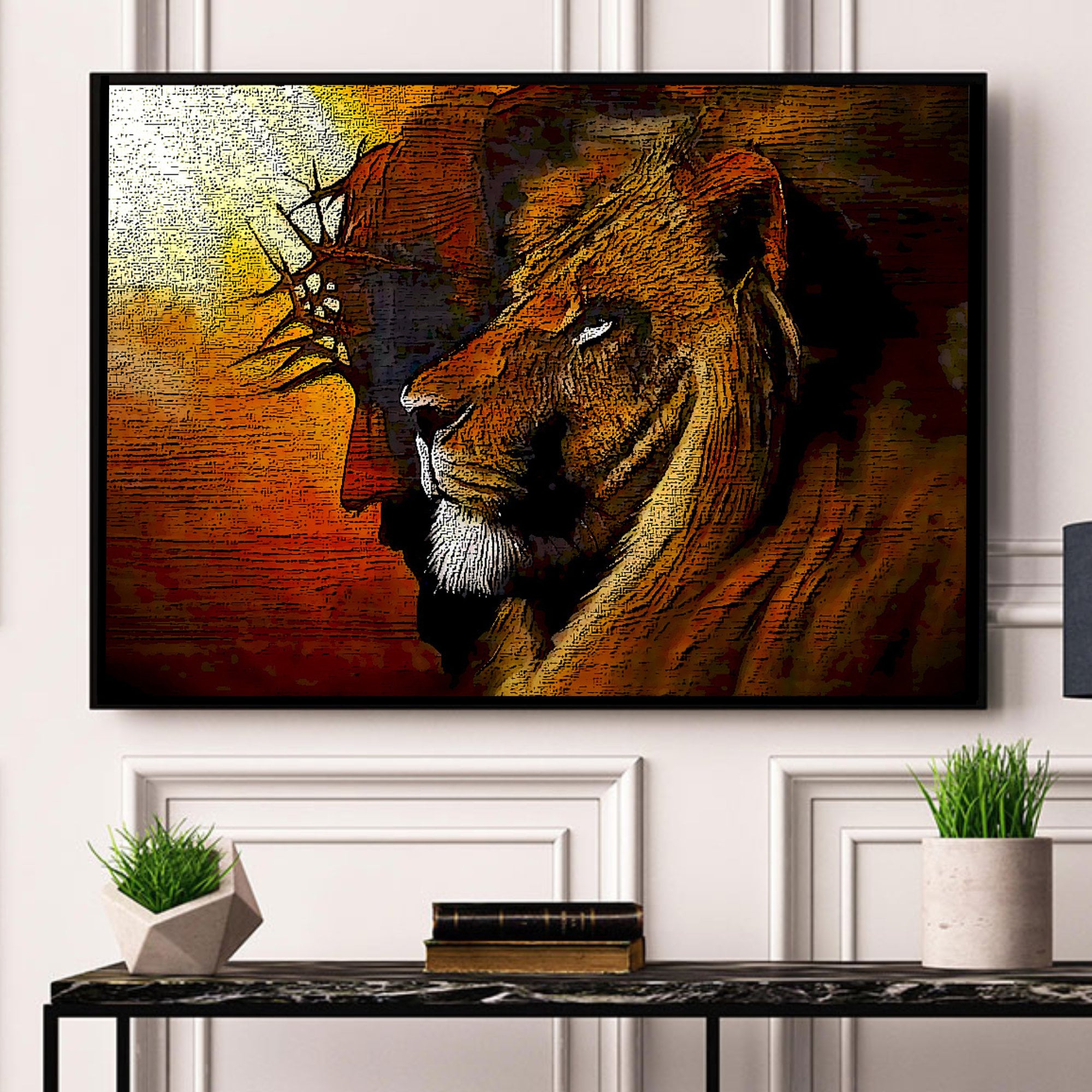 Lion of Judah Printable, Jesus Christ Wall Art, Modern Christian Art ...