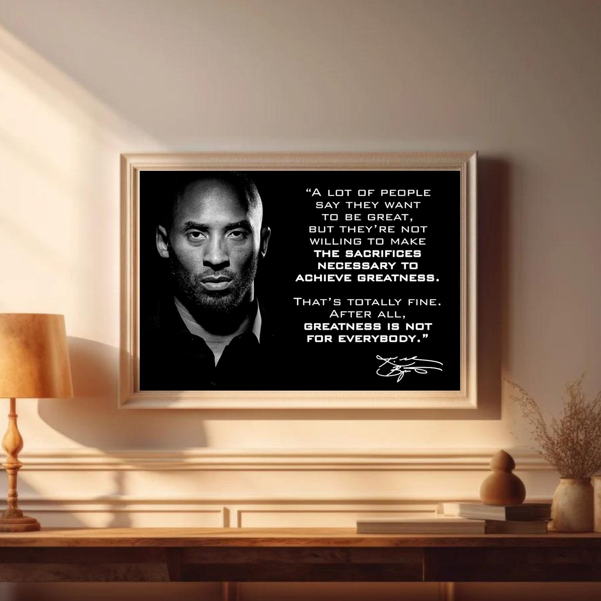 Kobe Bryant Quote Black Mamba Inspirational Quote Poster LA Lakers ...