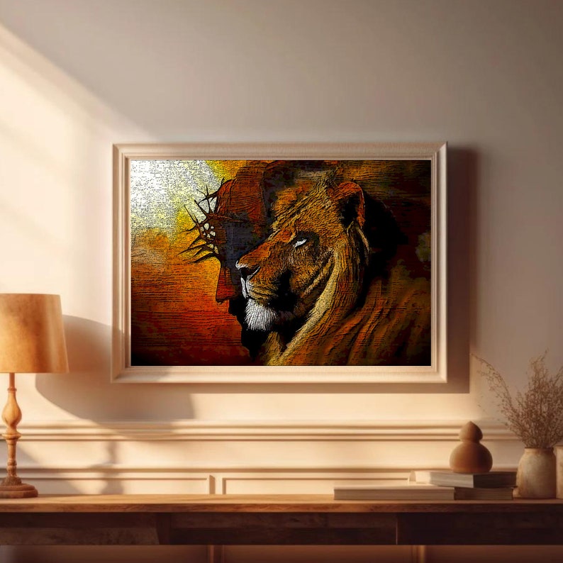 Lion of Judah Printable, Jesus Christ Wall Art, Modern Christian Art ...