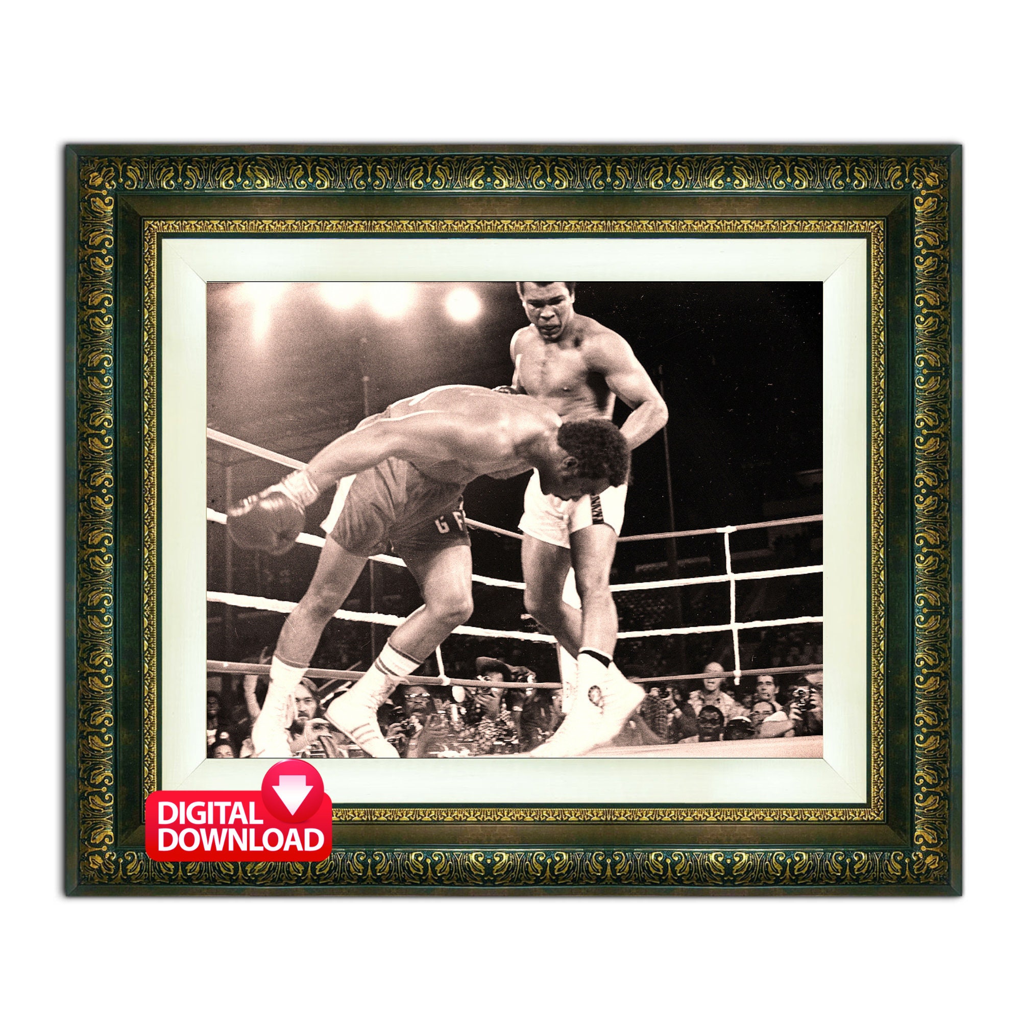 Muhammad Ali George Foreman Digital Download, the Rumble in the Jungle ...