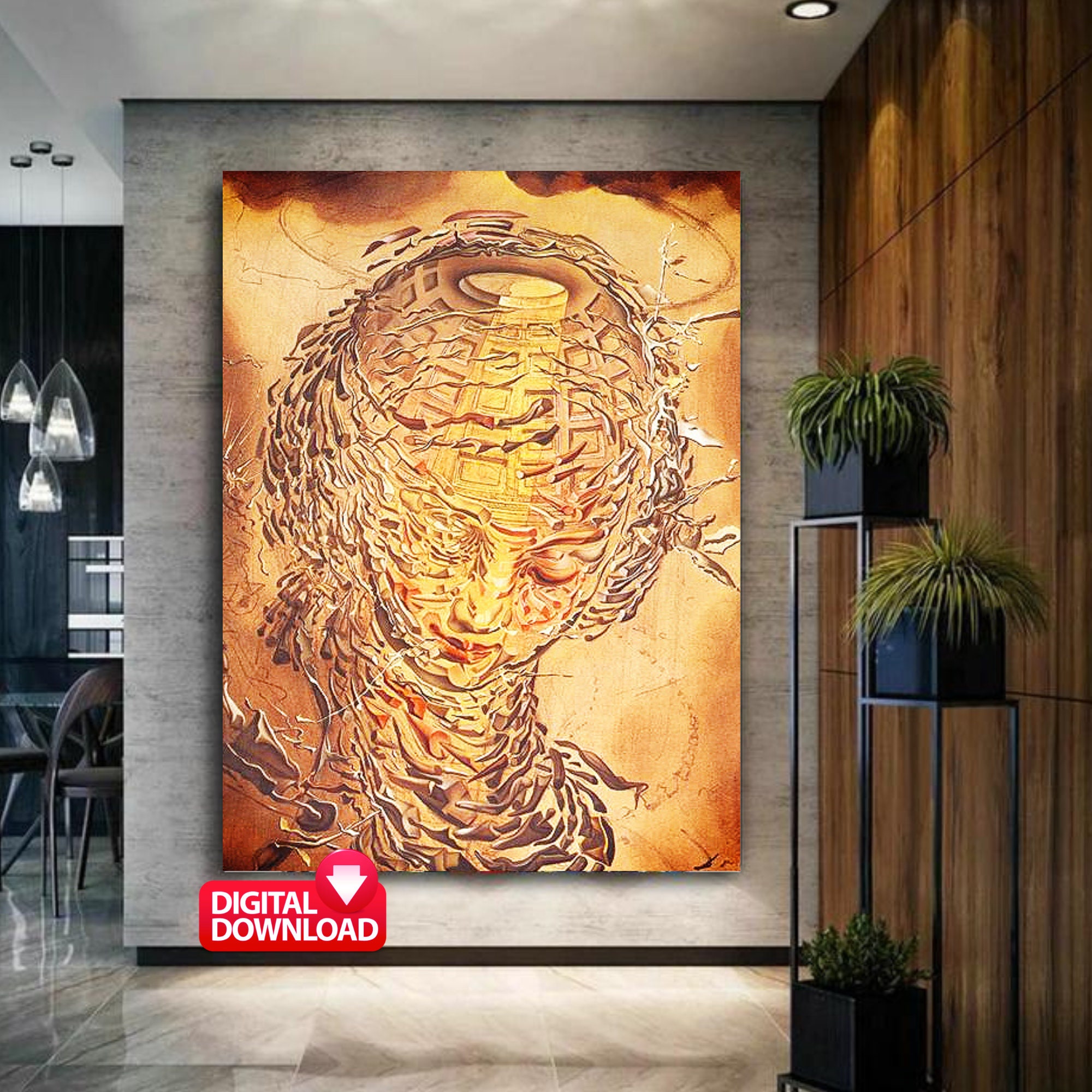 Salvador Dali Raphaelesque Head Exploding 1951, Salvador Dali Famous ...