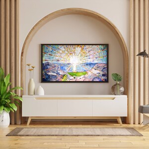 Edvard Munch Famous Artwork the Sun 1910, Sunset Seascape Print ...