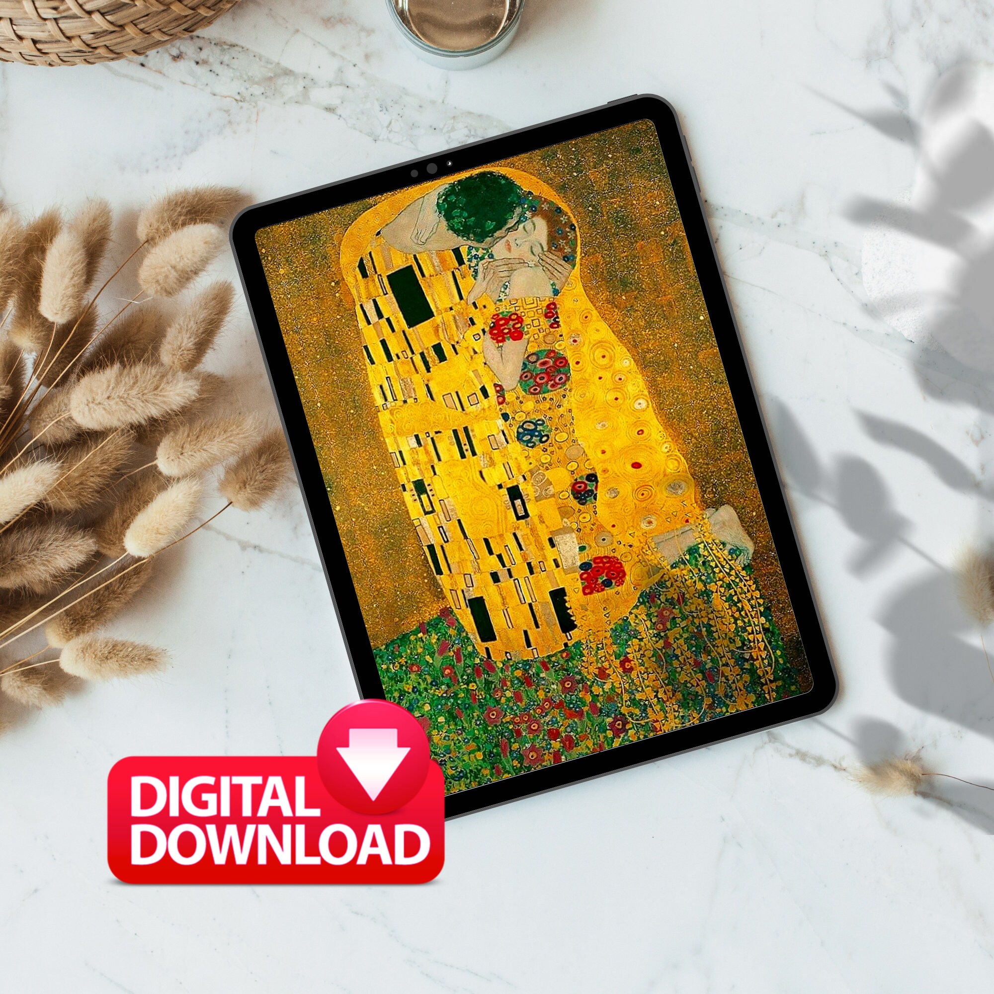 The KISS Klimt, Printable, Klimt the Kiss 1908, Gustav Klimt Print ...