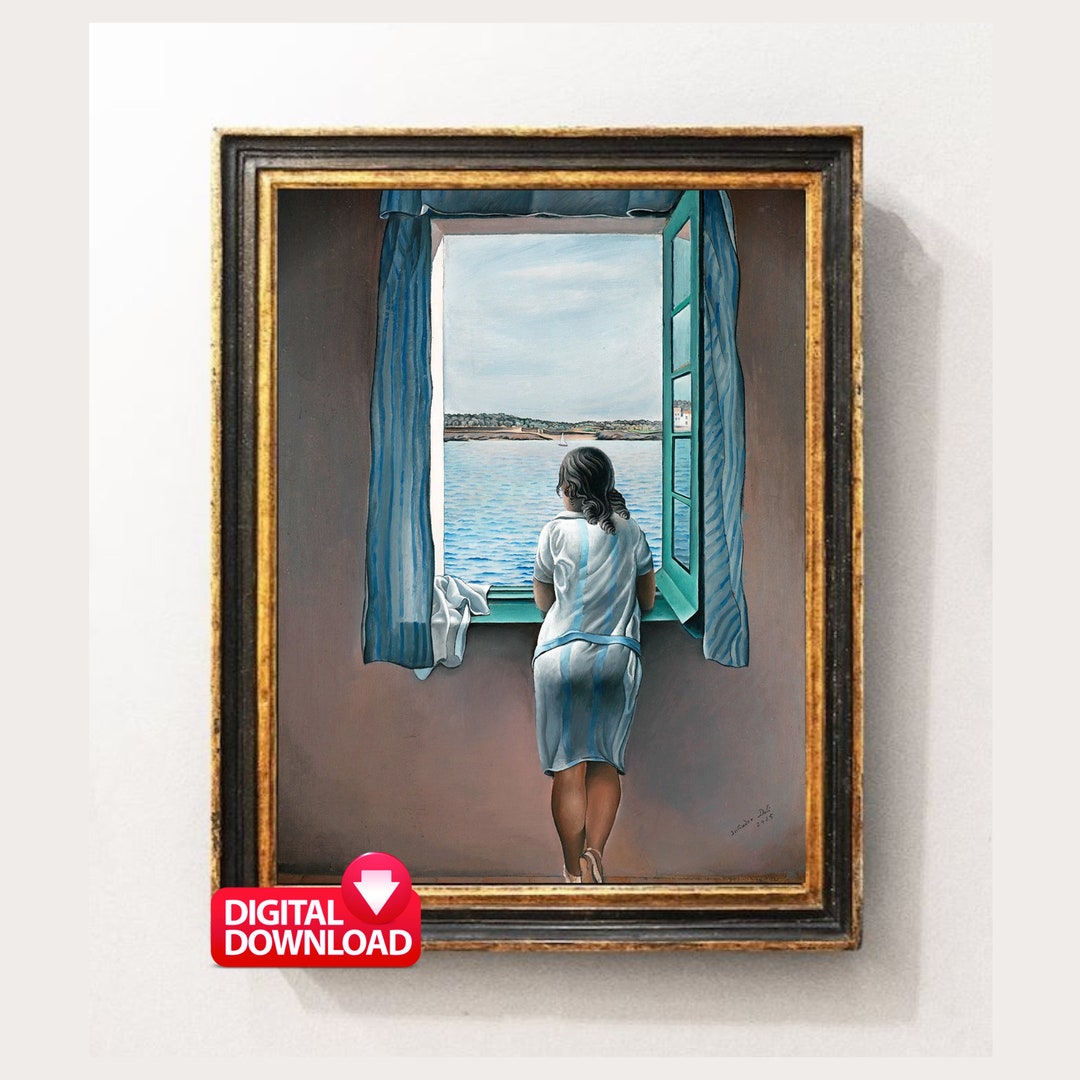 Salvador Dali Girl at the Window 1925, Salvador Dali Print, Dali Fine ...