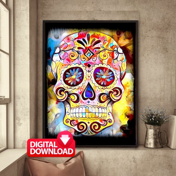 Mexican Sugar Skull Art