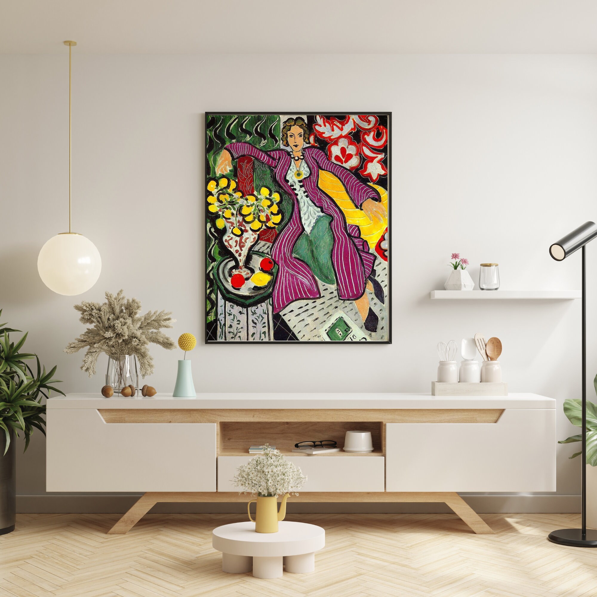 Woman in a PURPLE COAT 1937 by Henri Matisse, Famous Woman Portrait ...