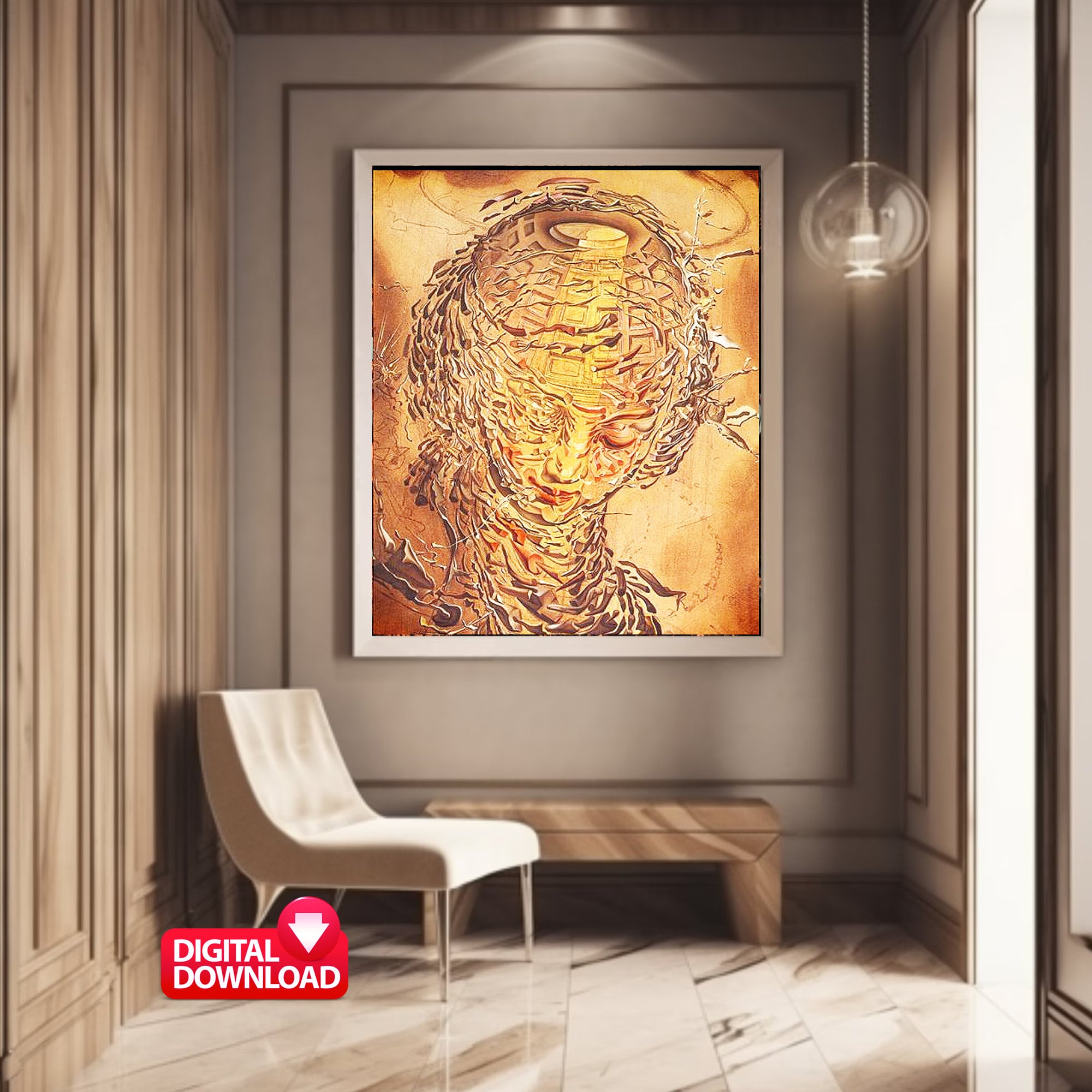 Salvador Dali Raphaelesque Head Exploding 1951, Salvador Dali Famous ...