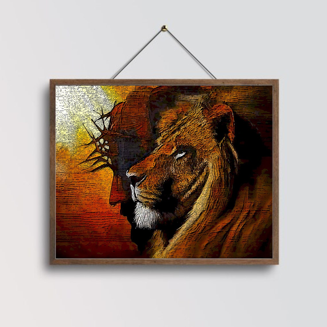 Lion of Judah Printable, Jesus Christ Wall Art, Modern Christian Art ...