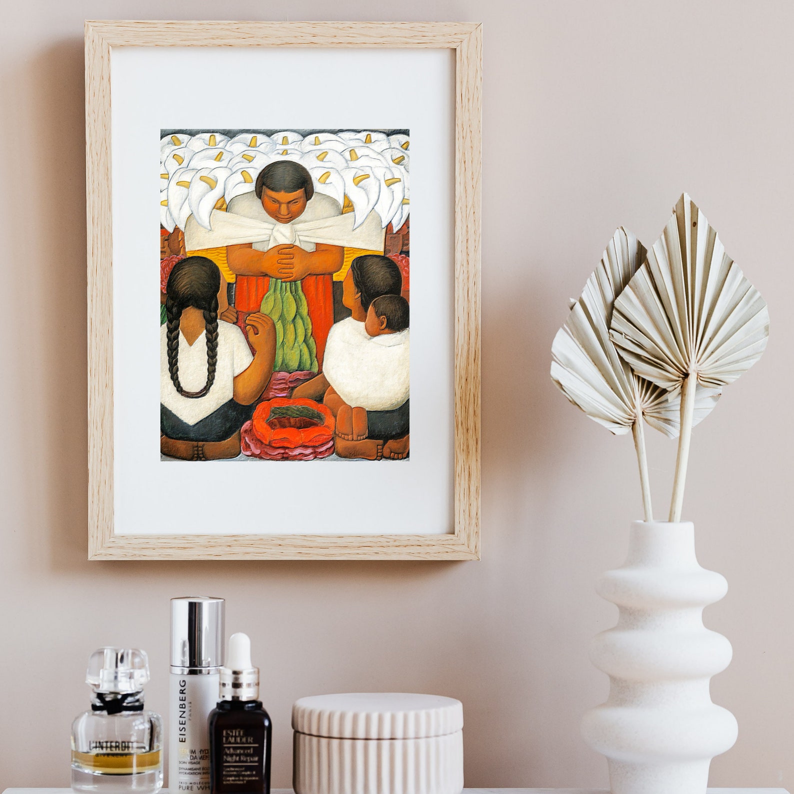 DIEGO RIVERA, Flower Day 1931 Diego Rivera Print Famous Painting ...