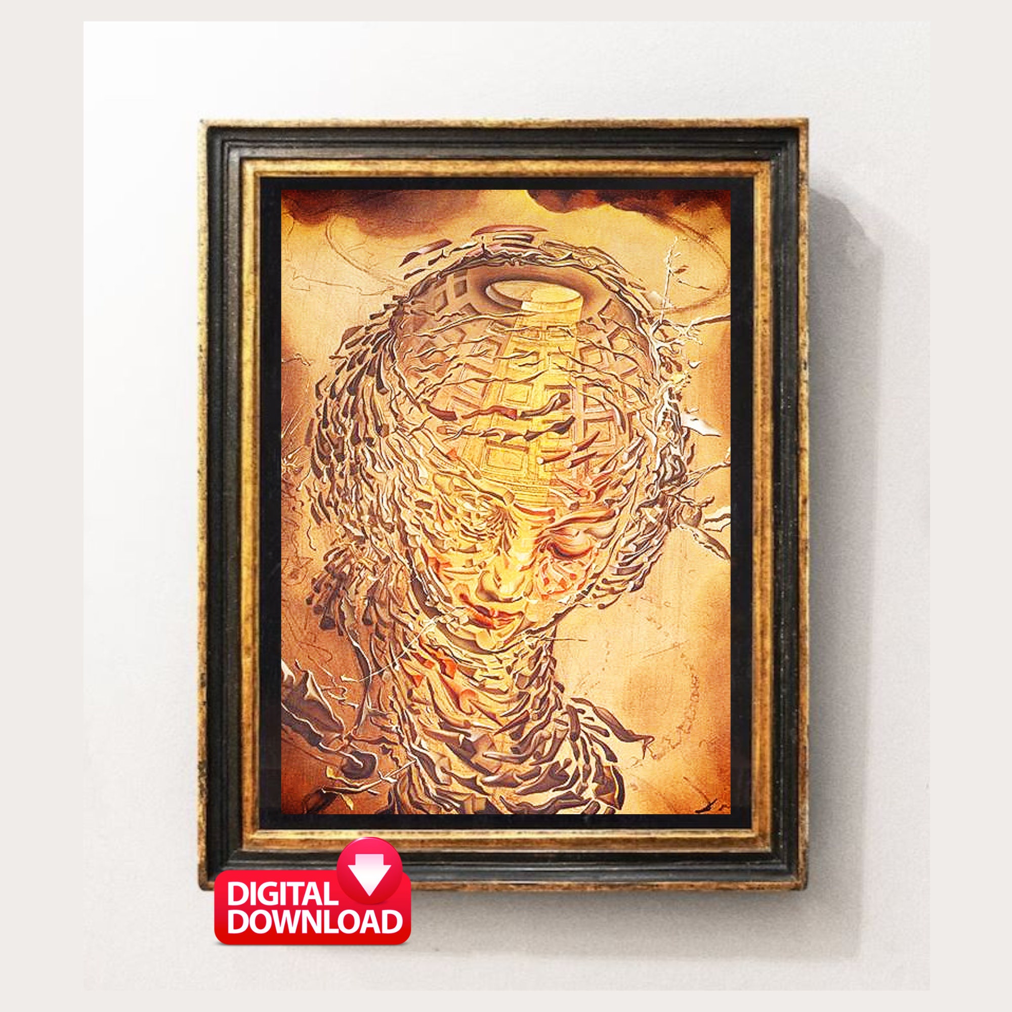 Salvador Dali Raphaelesque Head Exploding 1951, Salvador Dali Famous ...