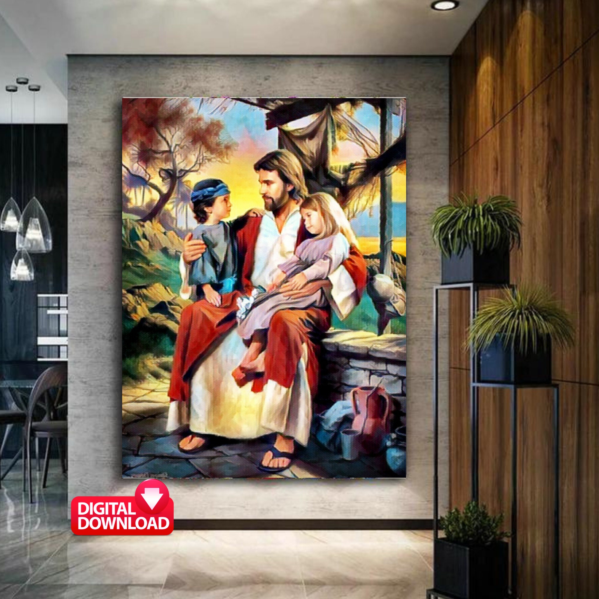 Jesus Loves Me, Jesus Loves the Little Children, Jesus Painting, Christ ...