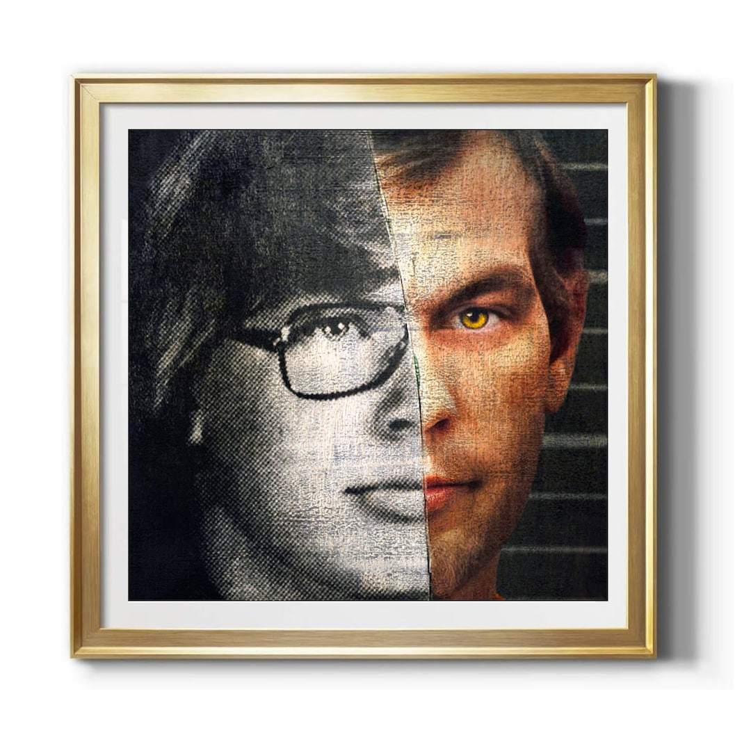 JEFFREY DAHMER Portrait Cannibal Milwaukee Monster Print, Serial Killer ...