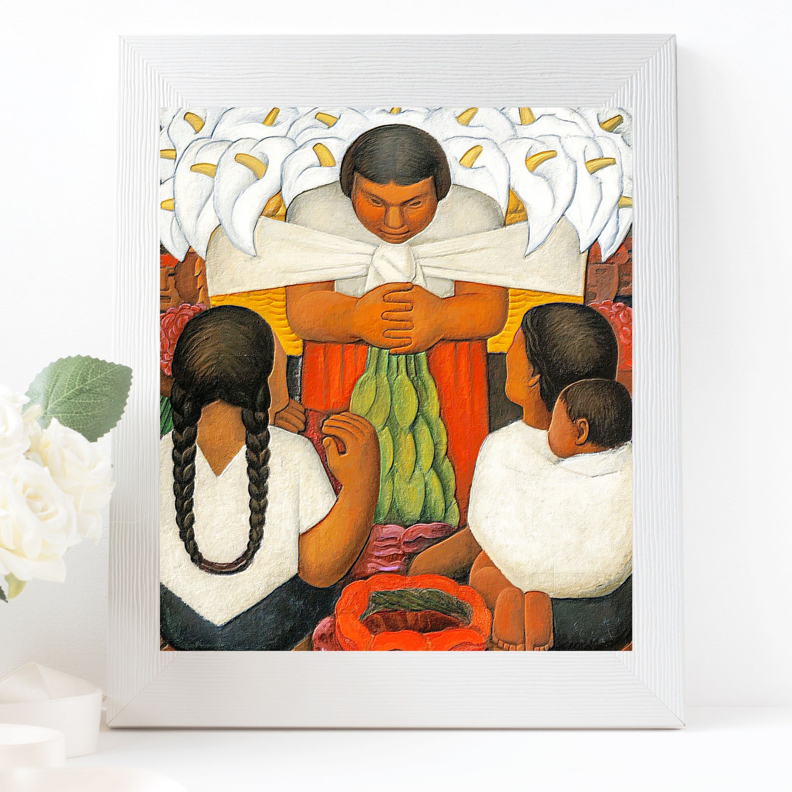 DIEGO RIVERA, Flower Day 1931 Diego Rivera Print Famous Painting ...