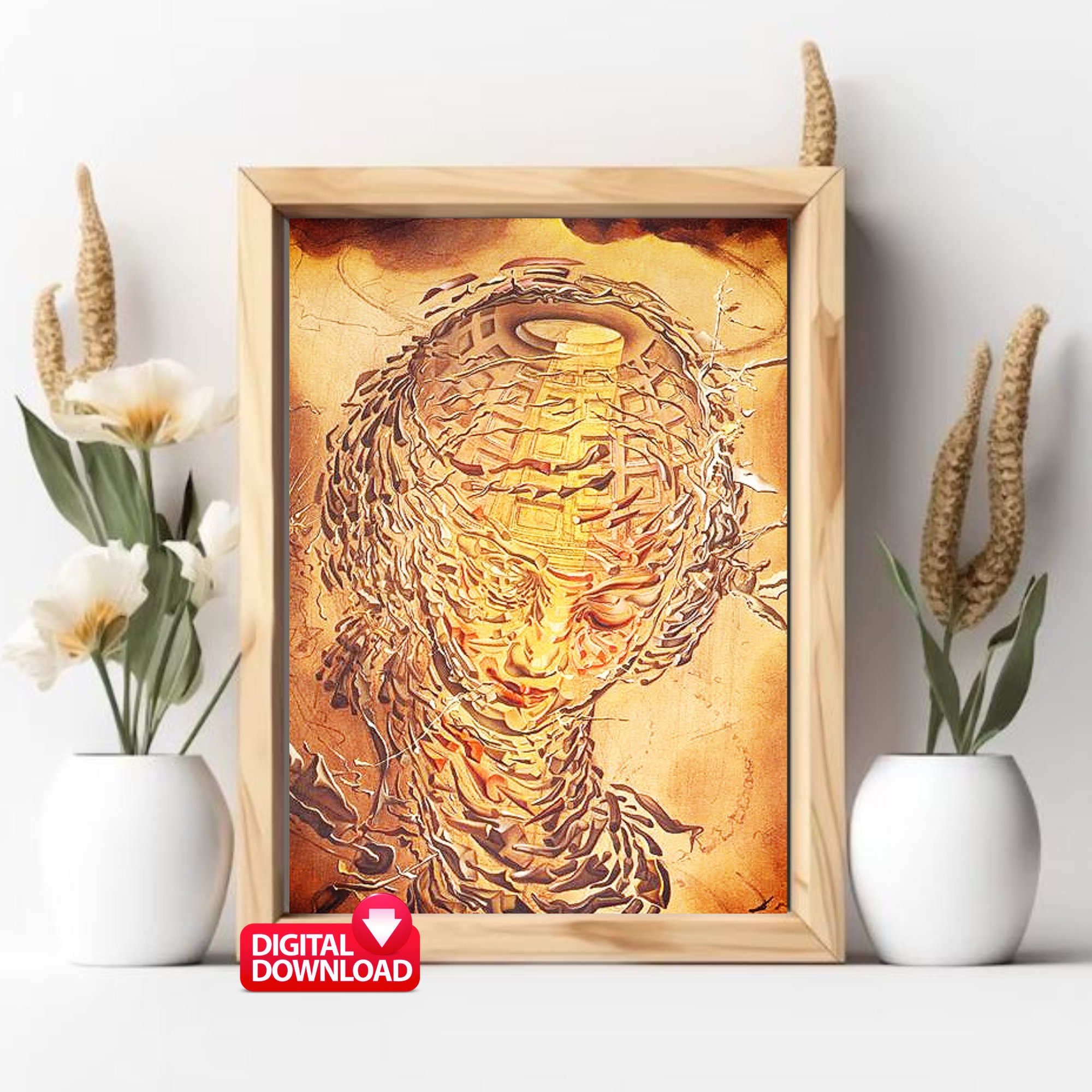 Salvador Dali Raphaelesque Head Exploding 1951, Salvador Dali Famous ...