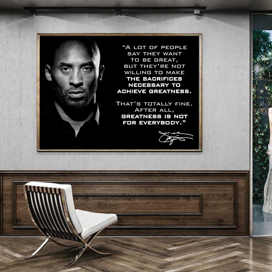 Kobe Bryant Quote Black Mamba Inspirational Quote Poster LA Lakers ...