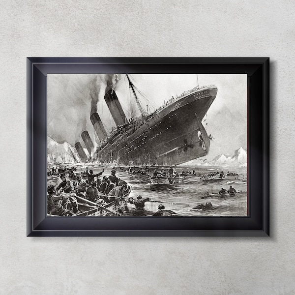Rms Titanic Drawing - Etsy