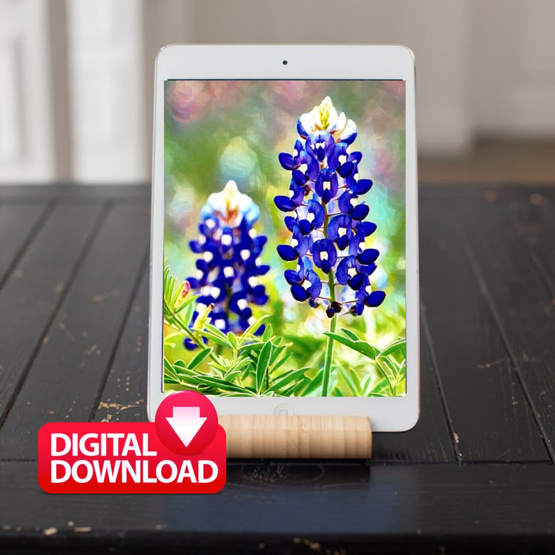 Bluebonnet Painting Printable Beautiful Texas Wildflowers - Etsy