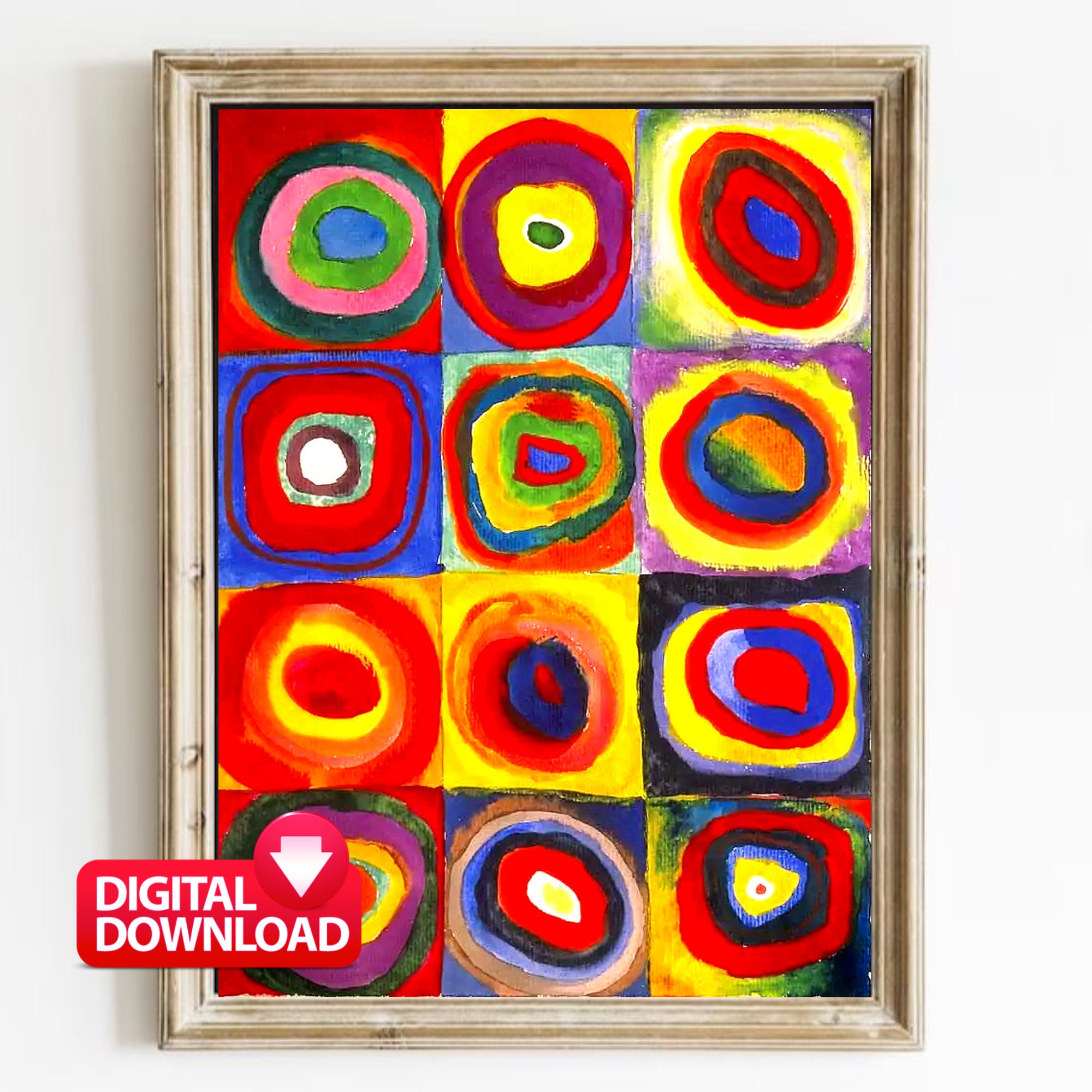 Wassily Kandinsky Squares With Concentric Circles 1913, Kandinsky Most ...