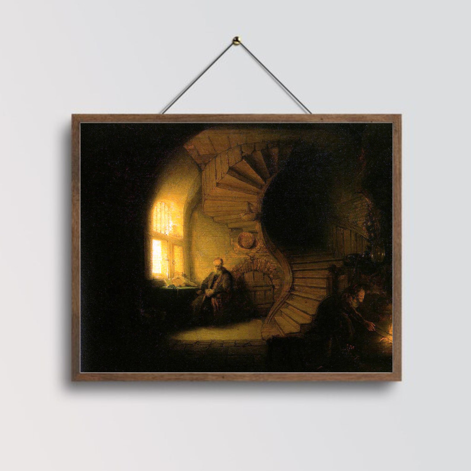 Rembrandt: Philosopher in Meditation Art Print (digital Download) - Etsy