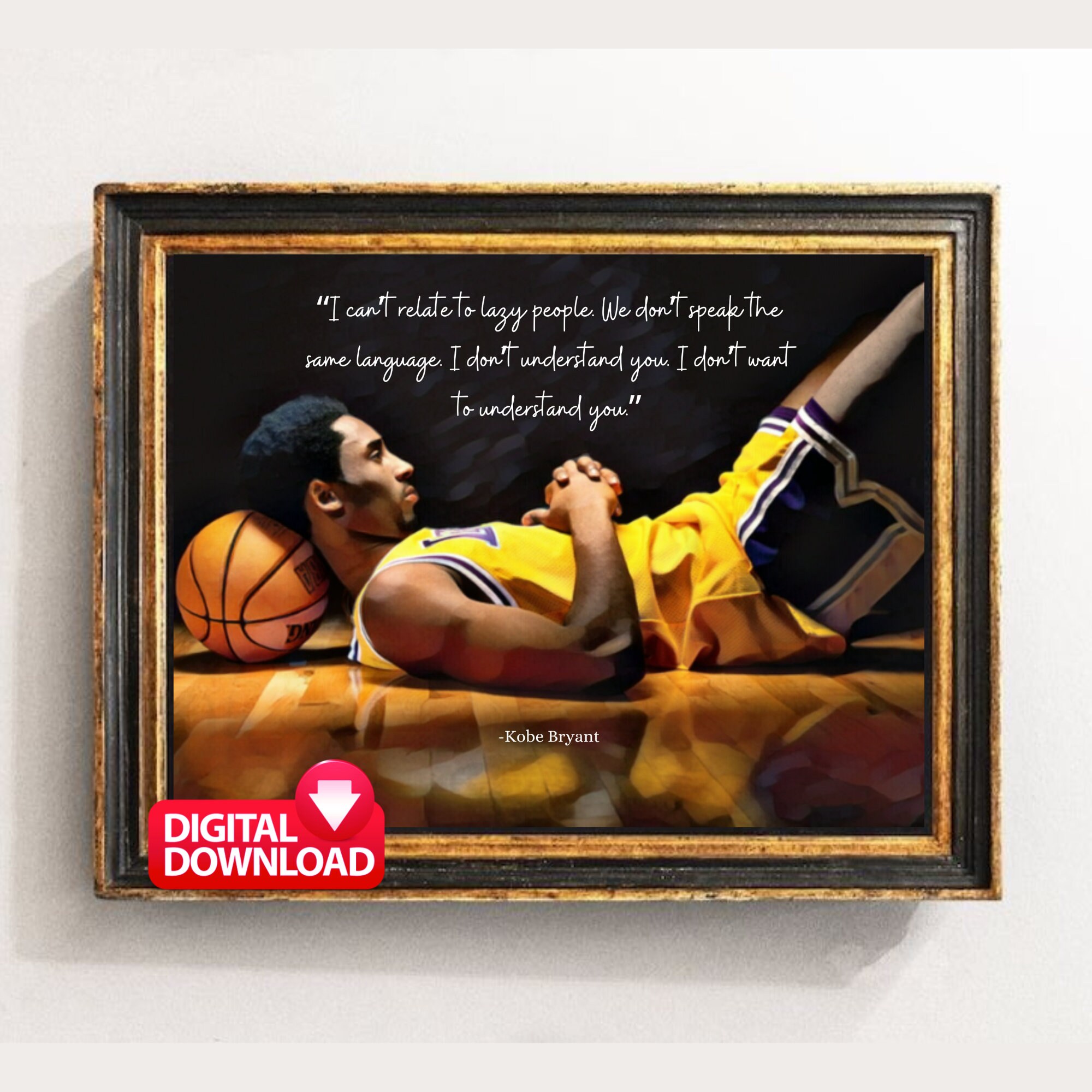 3 of KOBE BRYANT Art Print With Famous Inspirational Quotes About Life ...