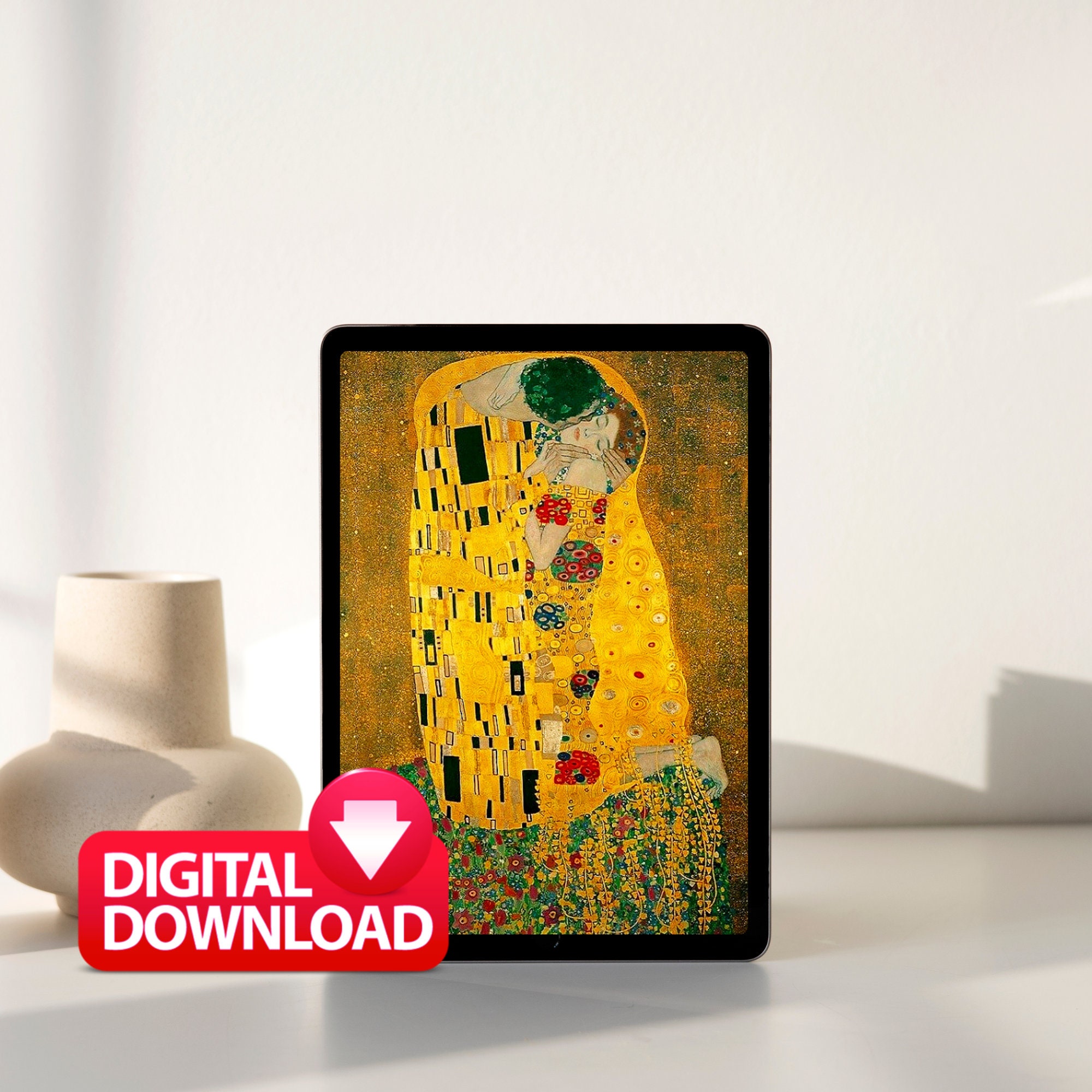 The KISS Klimt, Printable, Klimt the Kiss 1908, Gustav Klimt Print ...