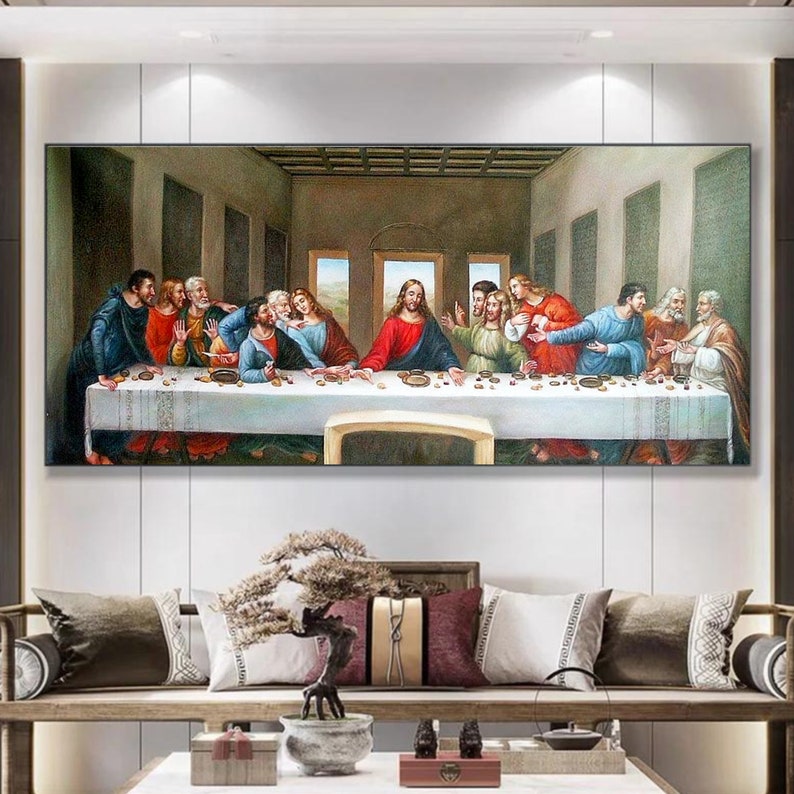 Leonardo Da Vinci - the Last Supper 1498 Famous Artwork, Jesus Last ...