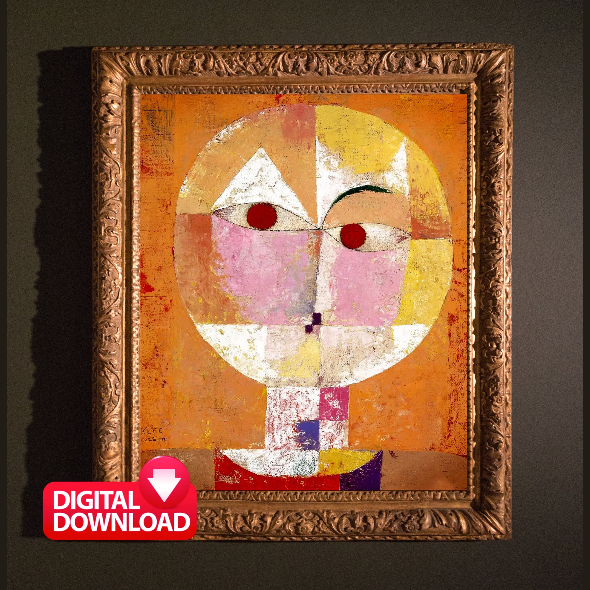 Paul Klee Senecio baldgreis 1922, Paul Klee Print, Beautiful Colorful ...