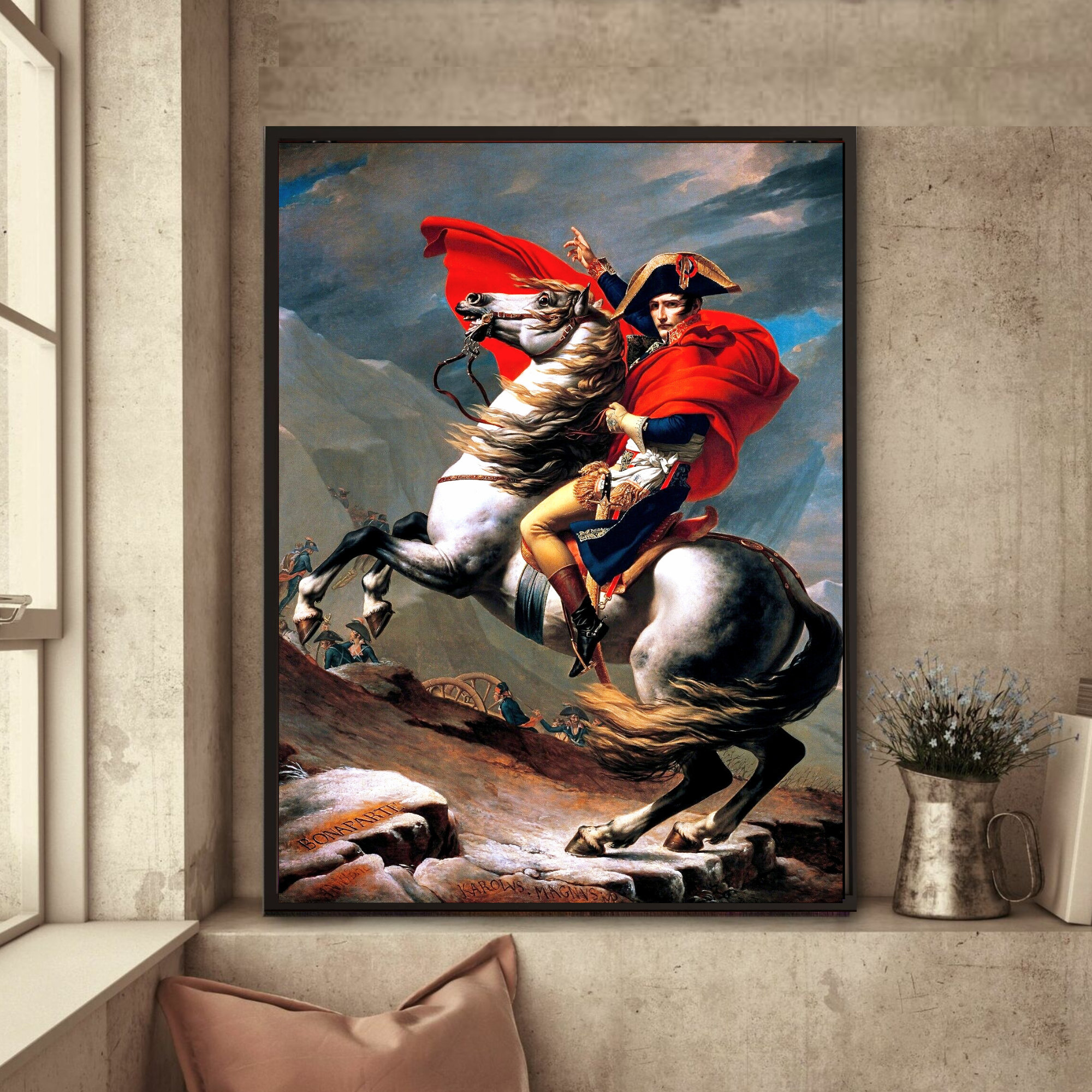 Napoleon Crossing The Alps High Resolution