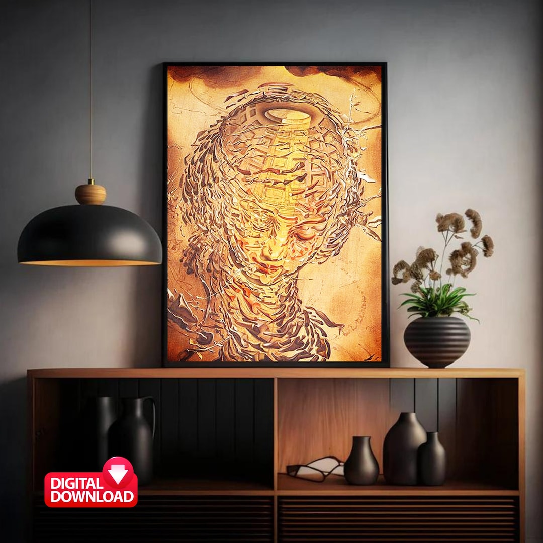 Salvador Dali Raphaelesque Head Exploding 1951, Salvador Dali Famous ...