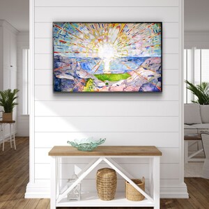 Edvard Munch Famous Artwork the Sun 1910, Sunset Seascape Print ...