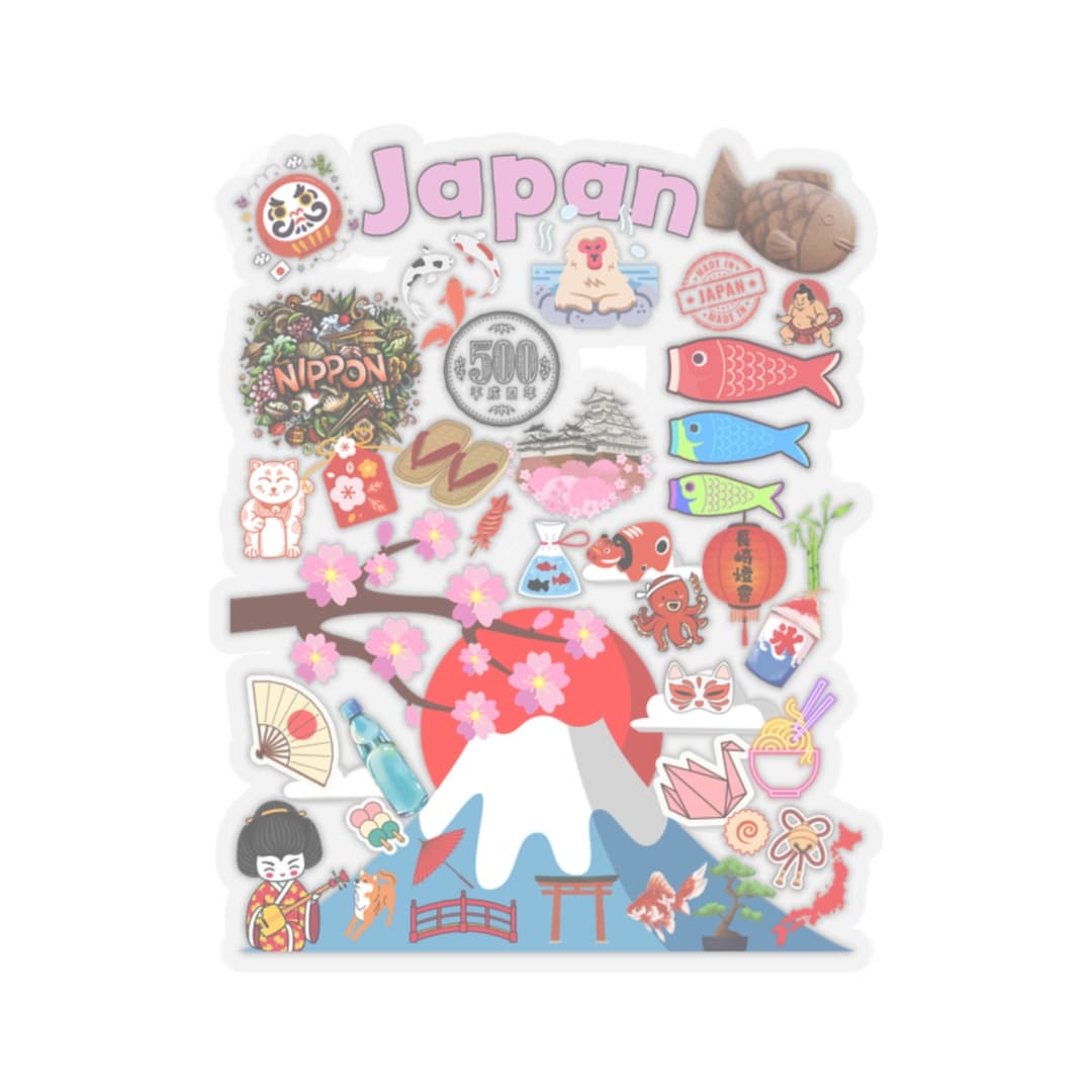 I Love Japan Nippon Mt Fuji Geisha Sushi Koinobori One Sumo Cherry ...