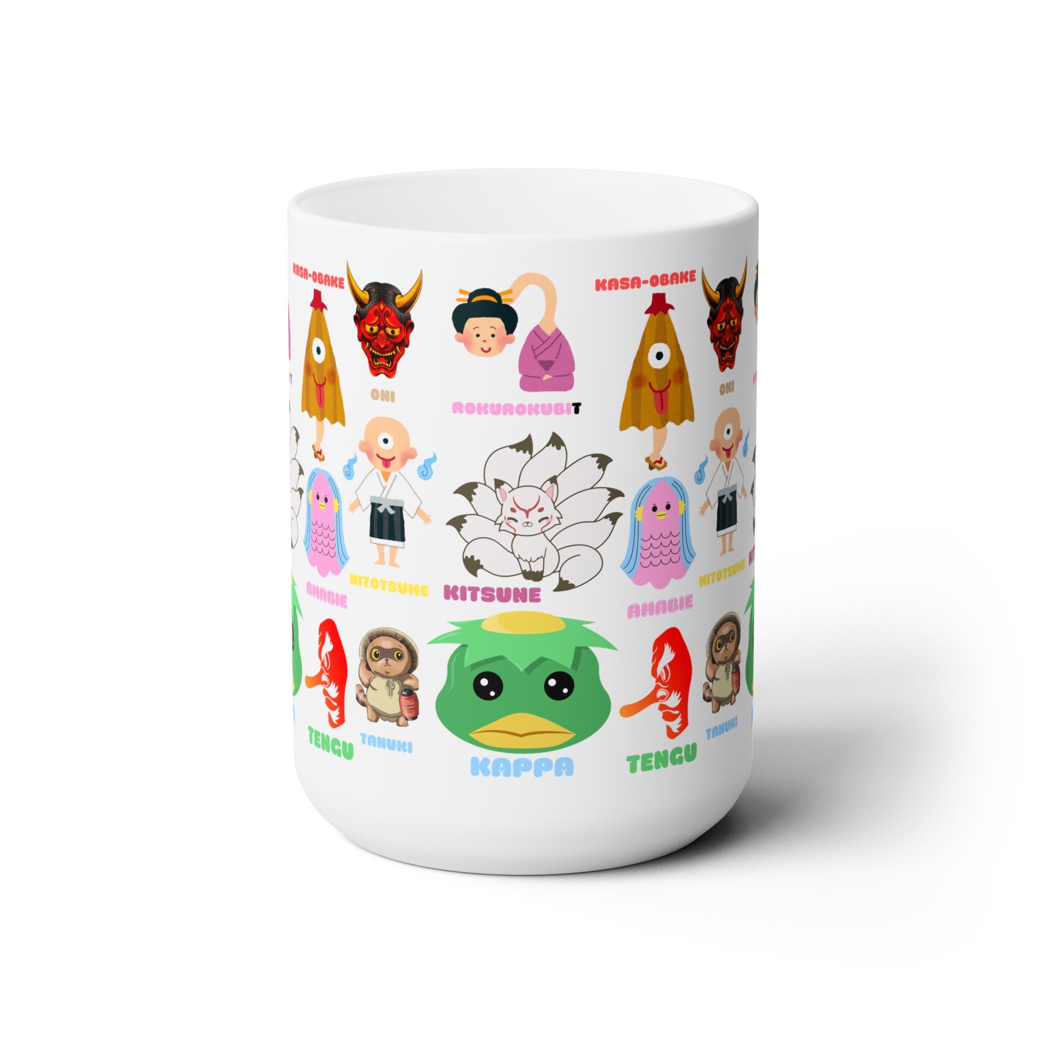 Japanese OBAKE Yokai Scary Monster Ceramic Mug 15oz - Etsy