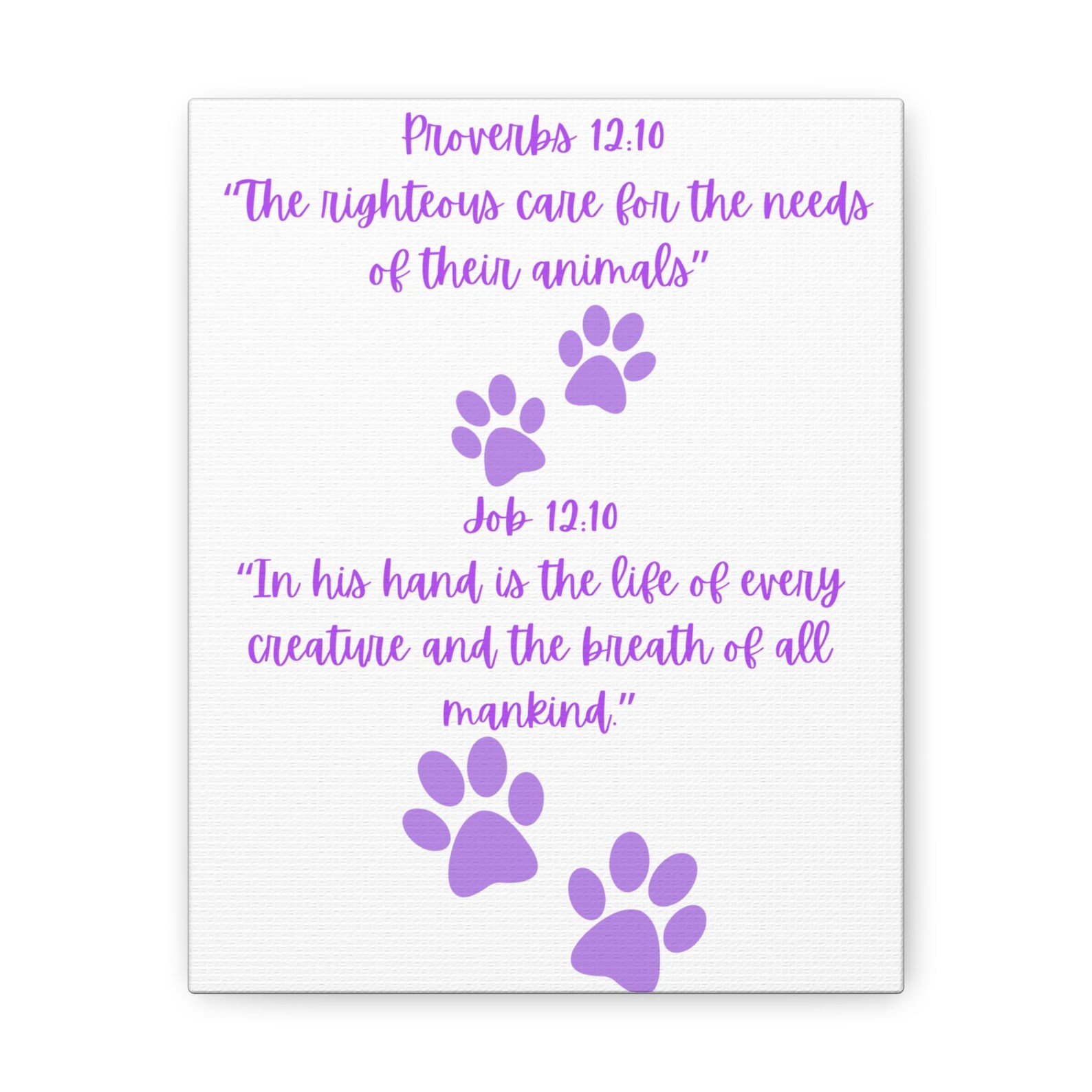 Bible Verses Dogs JOB PROVERBS Adopt Rescue Advocate Foster Paws - Etsy