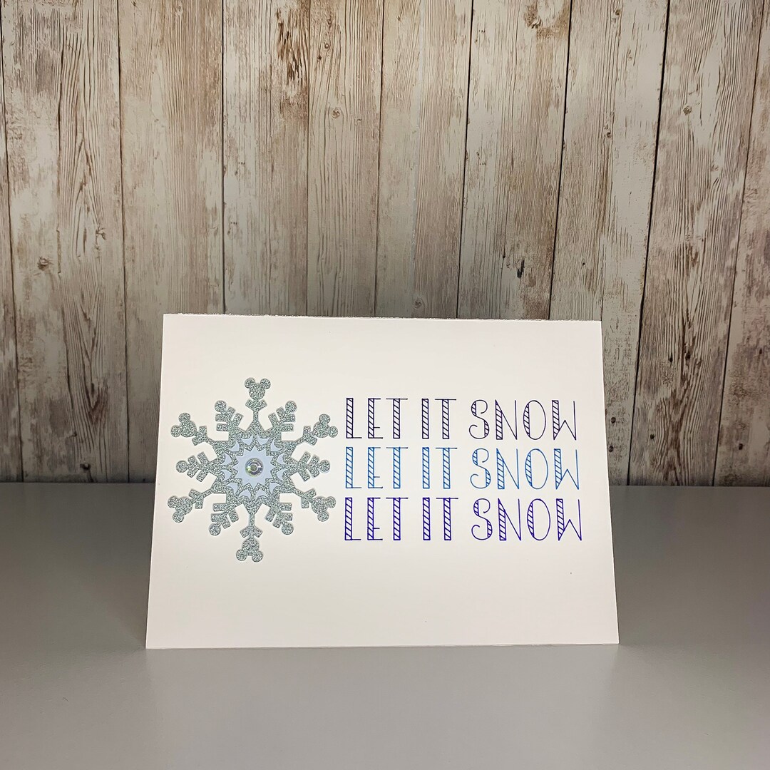 Mickey Snowflake | Holiday Greeting Card | Christmas 5x7 Card | Disney ...