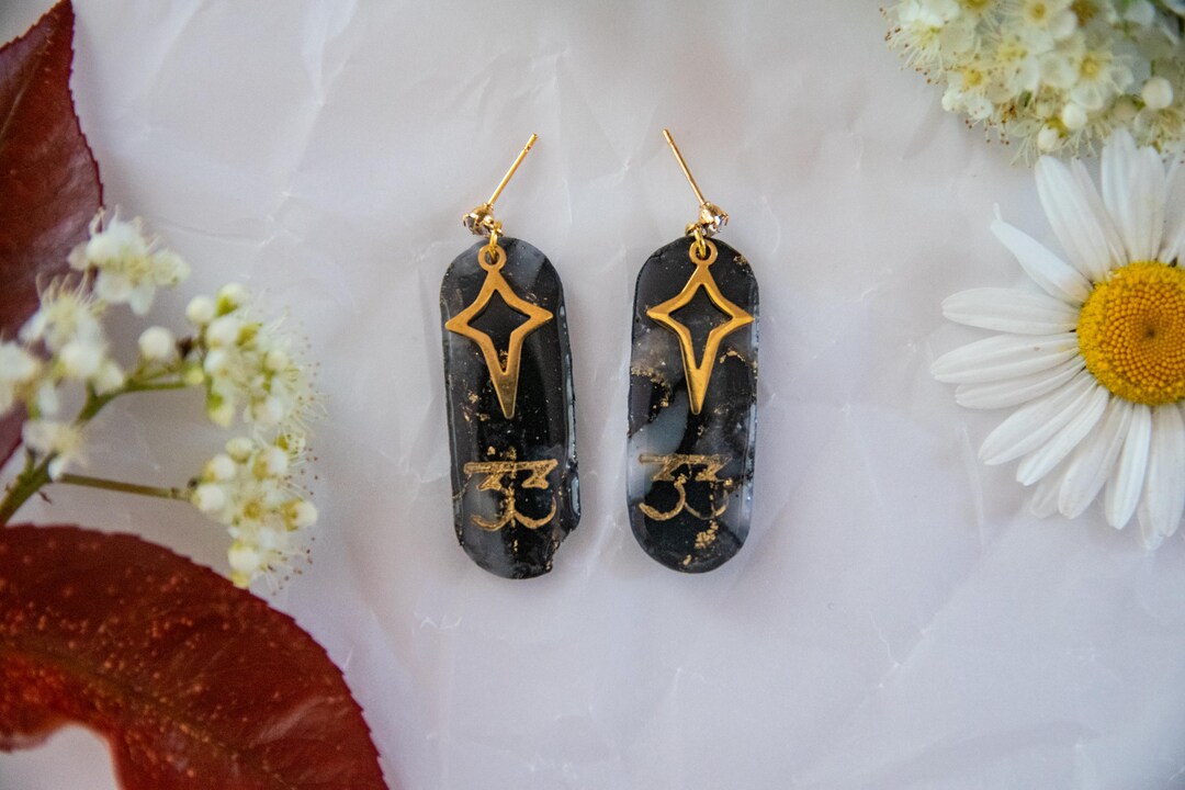 Clair Obscur: Expedition 33 - Oval Earrings - Handmade Polymer Clay ...