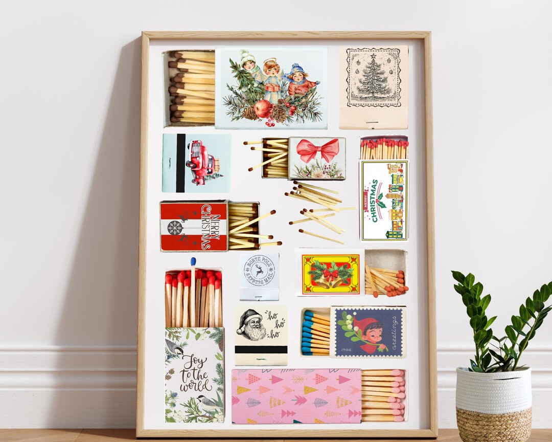 Vintage Christmas Matchbox Art *DIGITAL DOWNLOAD Only* - Etsy