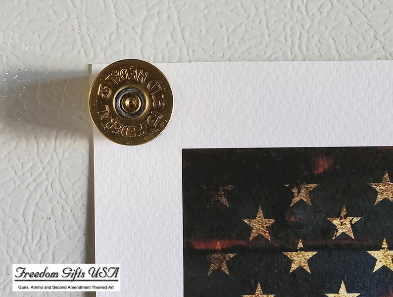 12 Gauge Shotgun Shell Magnets, Set of 6 Fridge Magnets and Miniature ...