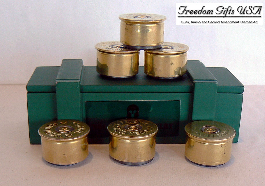 12 Gauge Shotgun Shell Magnets Set of 6 Fridge Magnets Awesome Gifts ...