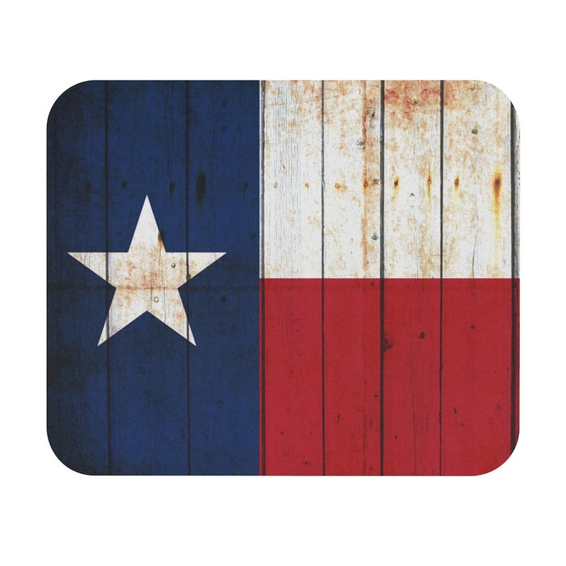 Texas Themed Office Decor, Texas Flag on Old Barn Wood Mouse Pad - Etsy