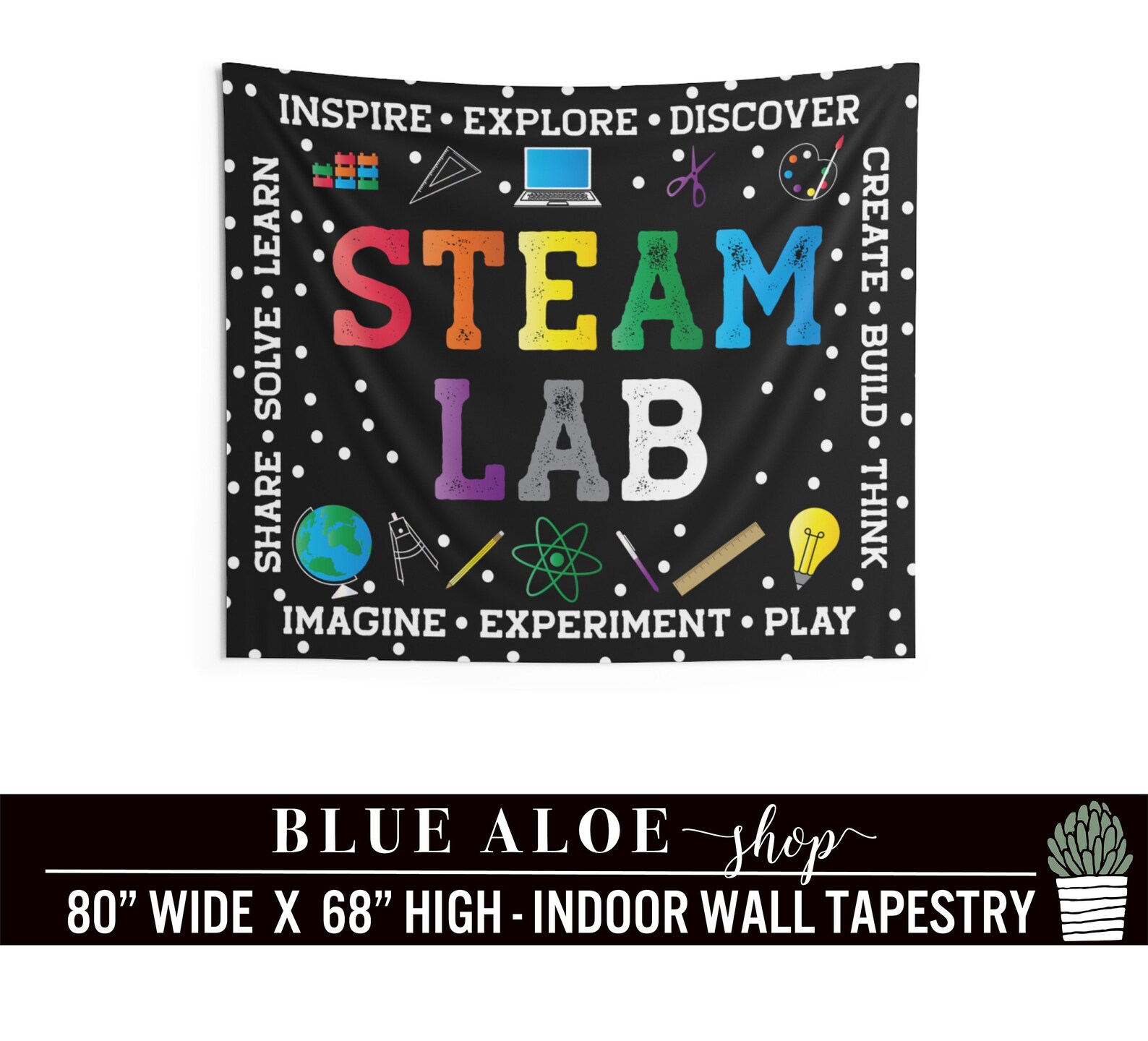 STEAM Lab Classroom Wall Tapestry Hanging Banner for Class - Etsy