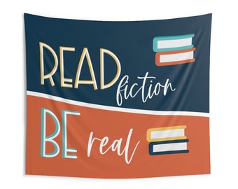 Library Fiction Sign - Etsy