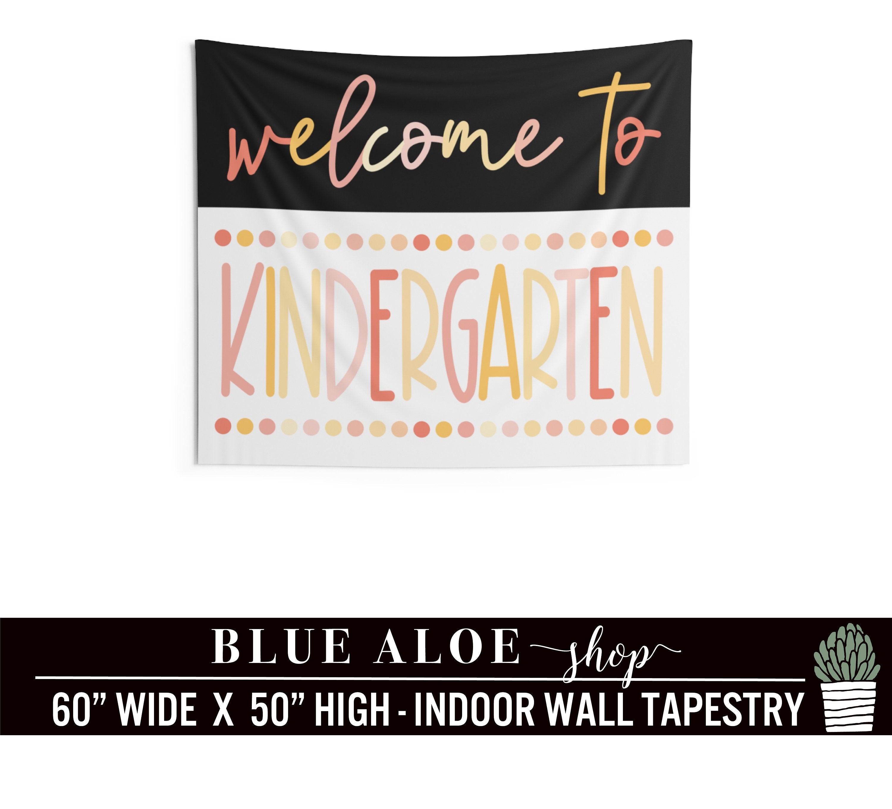 Welcome to Kindergarten Classroom Wall Tapestry Hanging Banner - Etsy