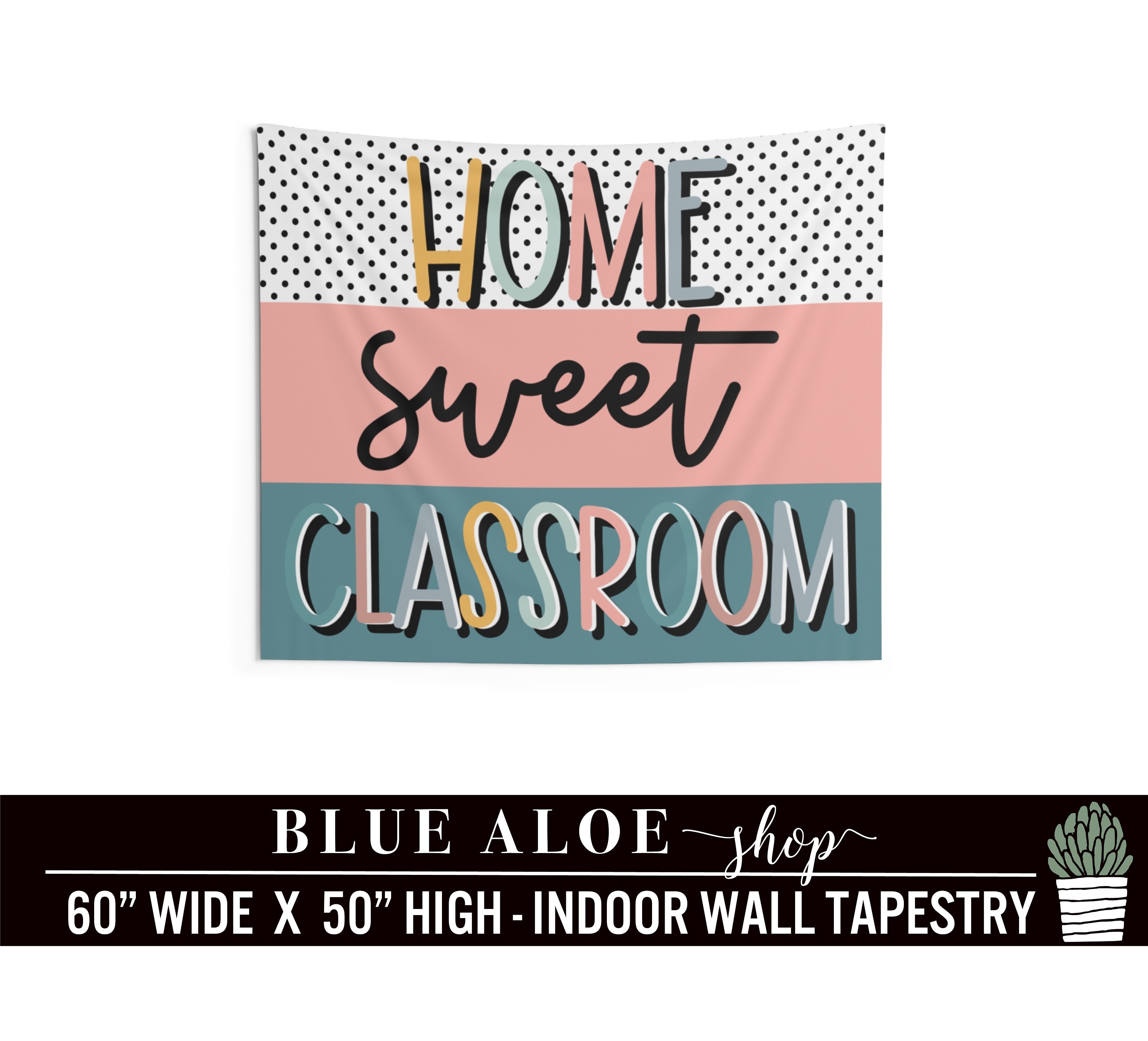Home Sweet Classroom Wall Tapestry Hanging Banner for Classroom ...