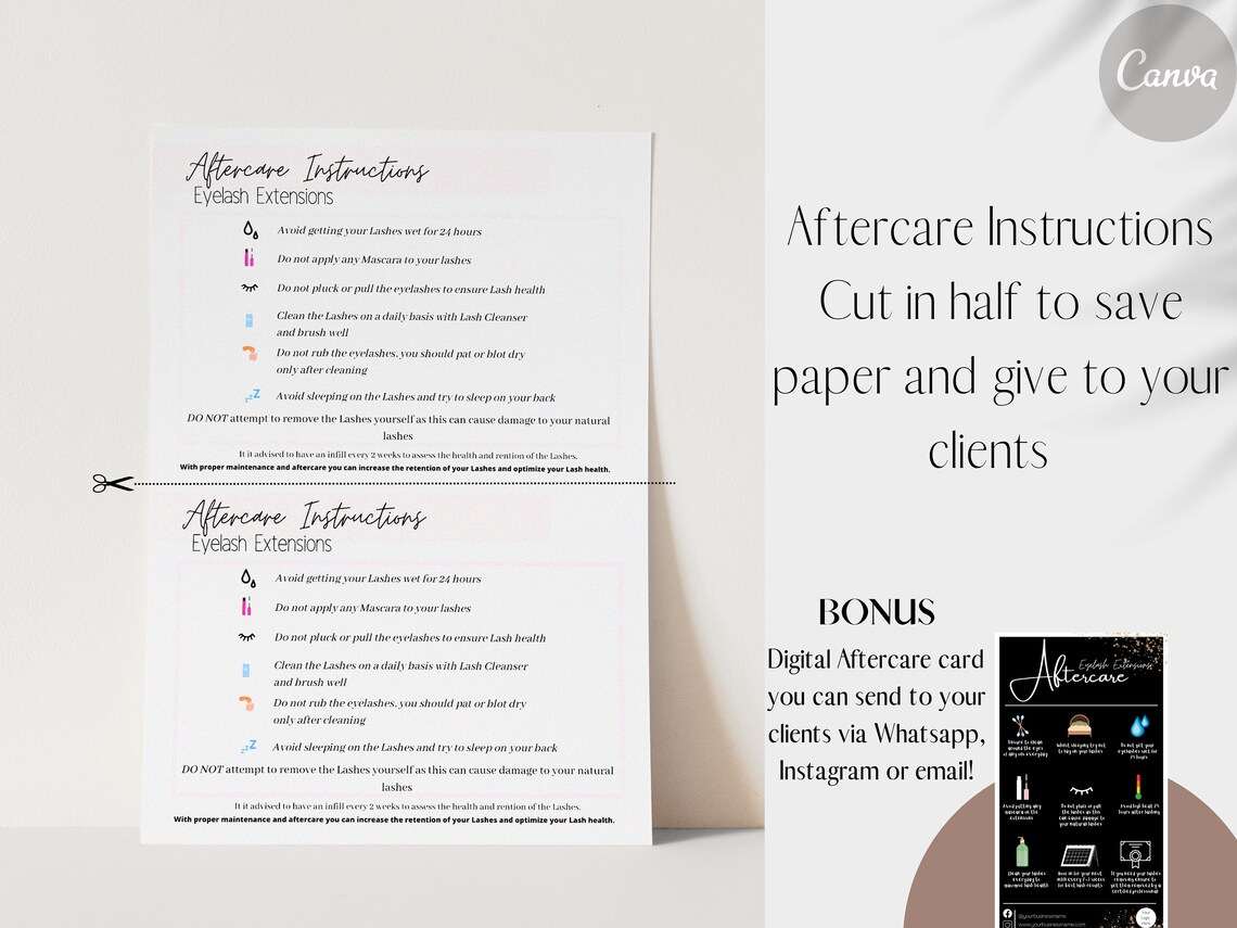 Editable Eyelash Consultation Form Consent Form Patch Test - Etsy UK