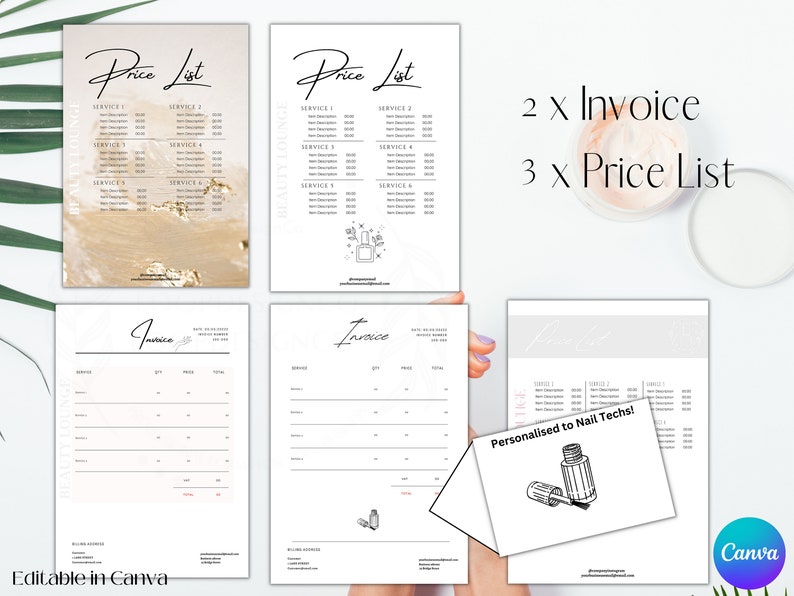 Nail Tech Branding Bundle, Nail Consent Form, Nail Instagram Templates ...
