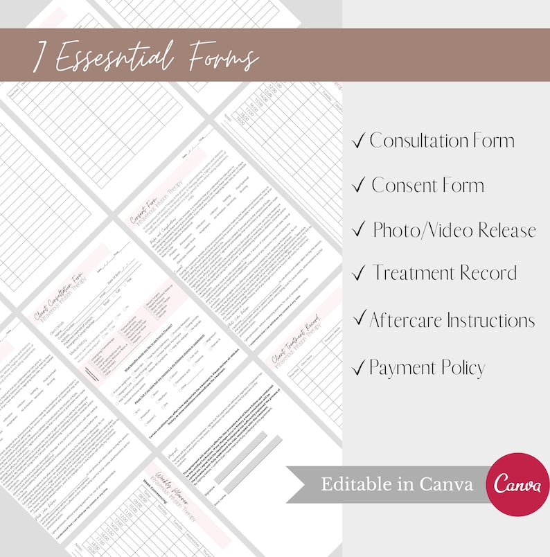 IV Therapy Intake, Consent, and Aftercare Form, Intravenous Therapy ...